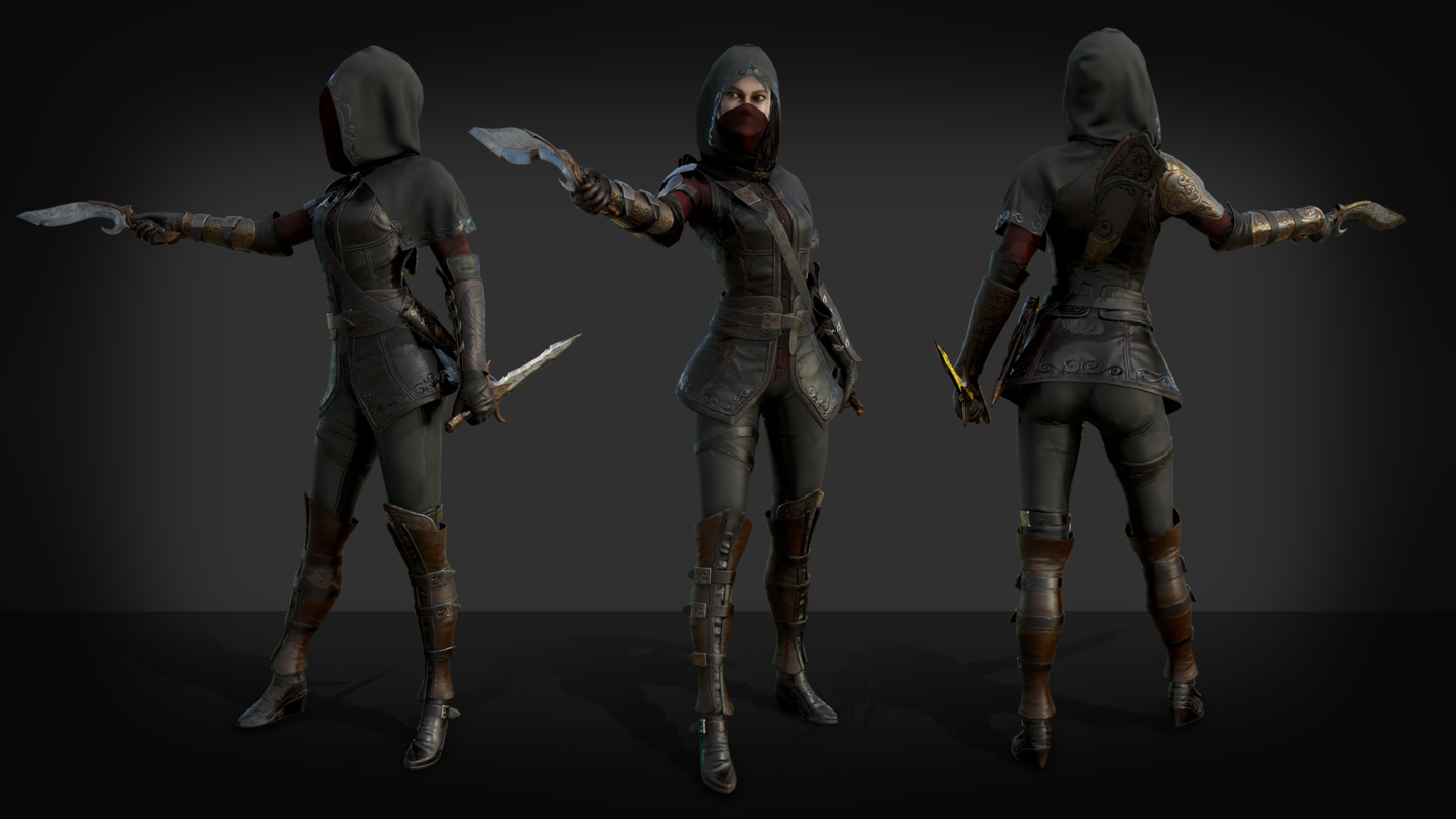 3D assassin model | 1146469 | TurboSquid