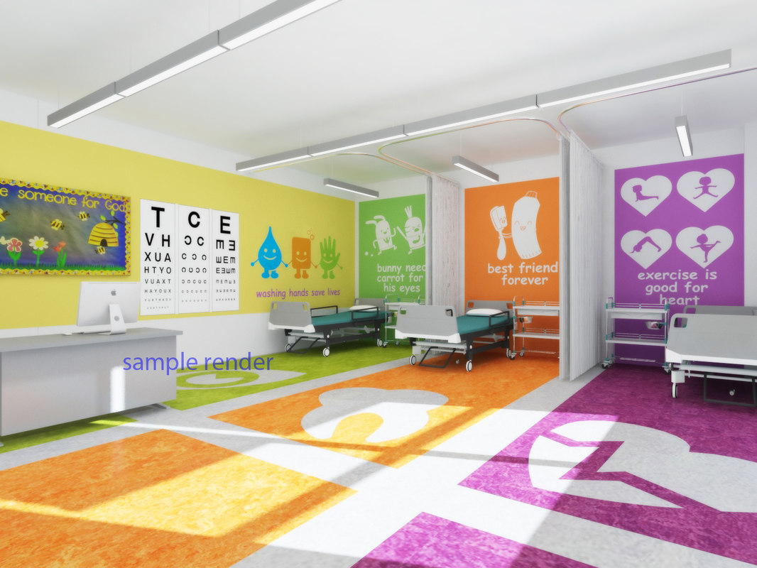 School clinic interior 3D model | 1146569 | TurboSquid