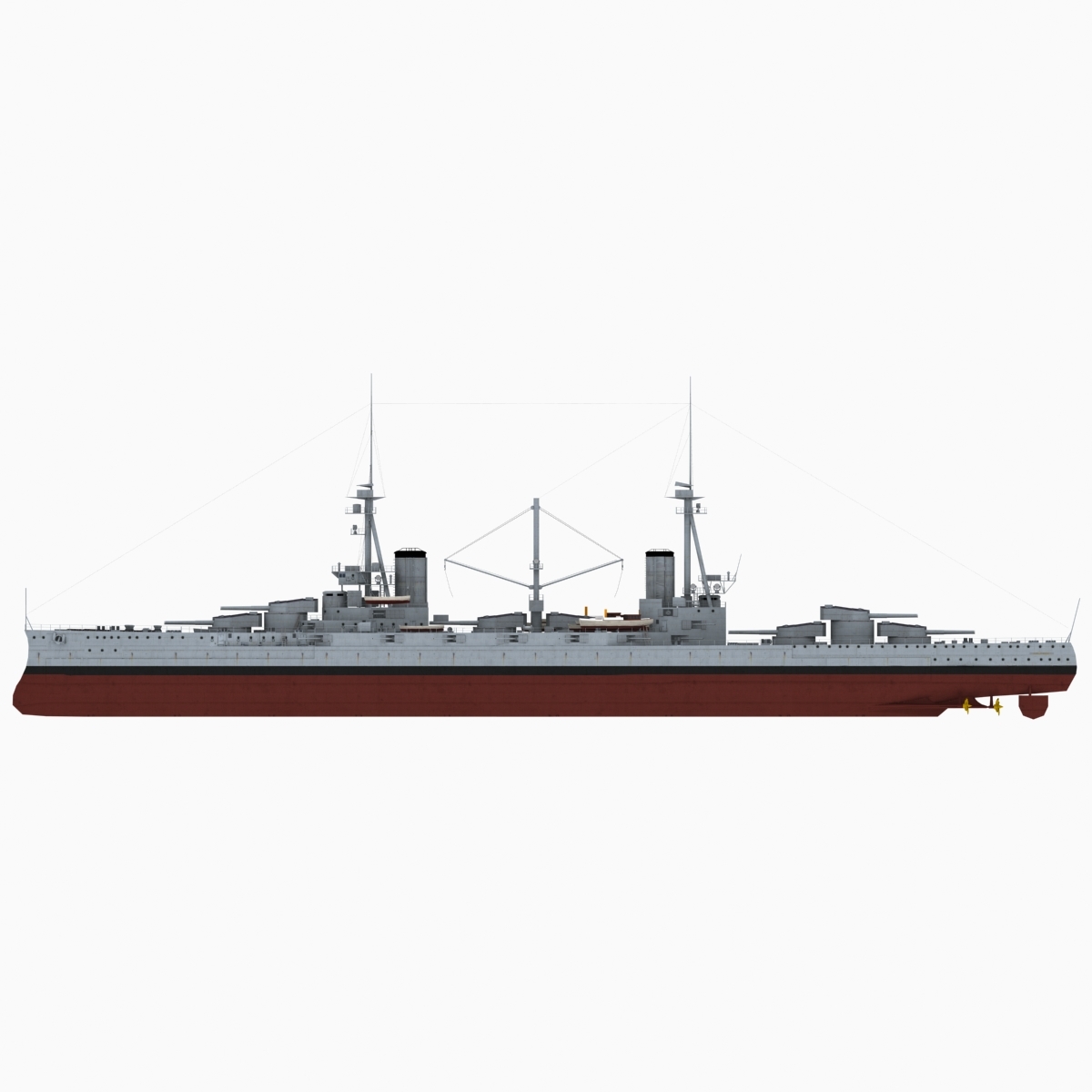 Hms agincourt battleship royal navy 3D model | 1146672 | TurboSquid