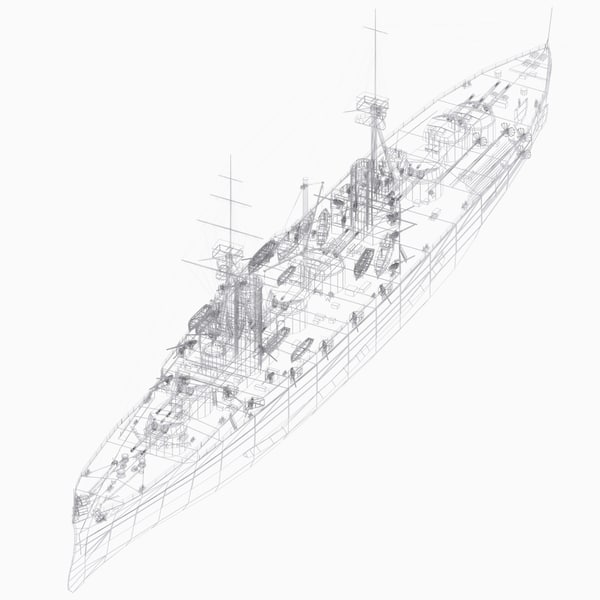 Hms agincourt battleship royal navy 3D model | 1146672 | TurboSquid