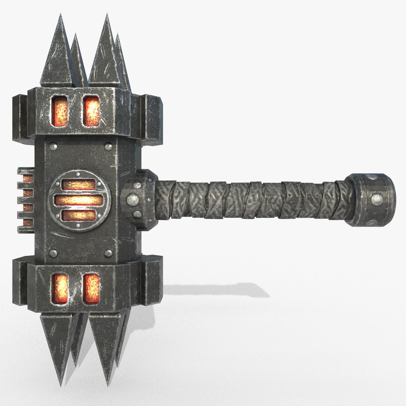 3D metall lava hammer | 1146770 | TurboSquid