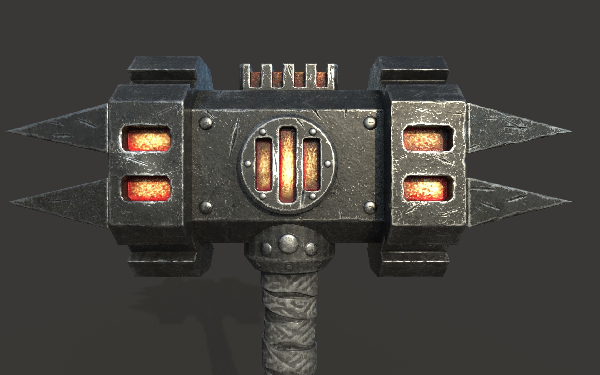 3D metall lava hammer | 1146770 | TurboSquid