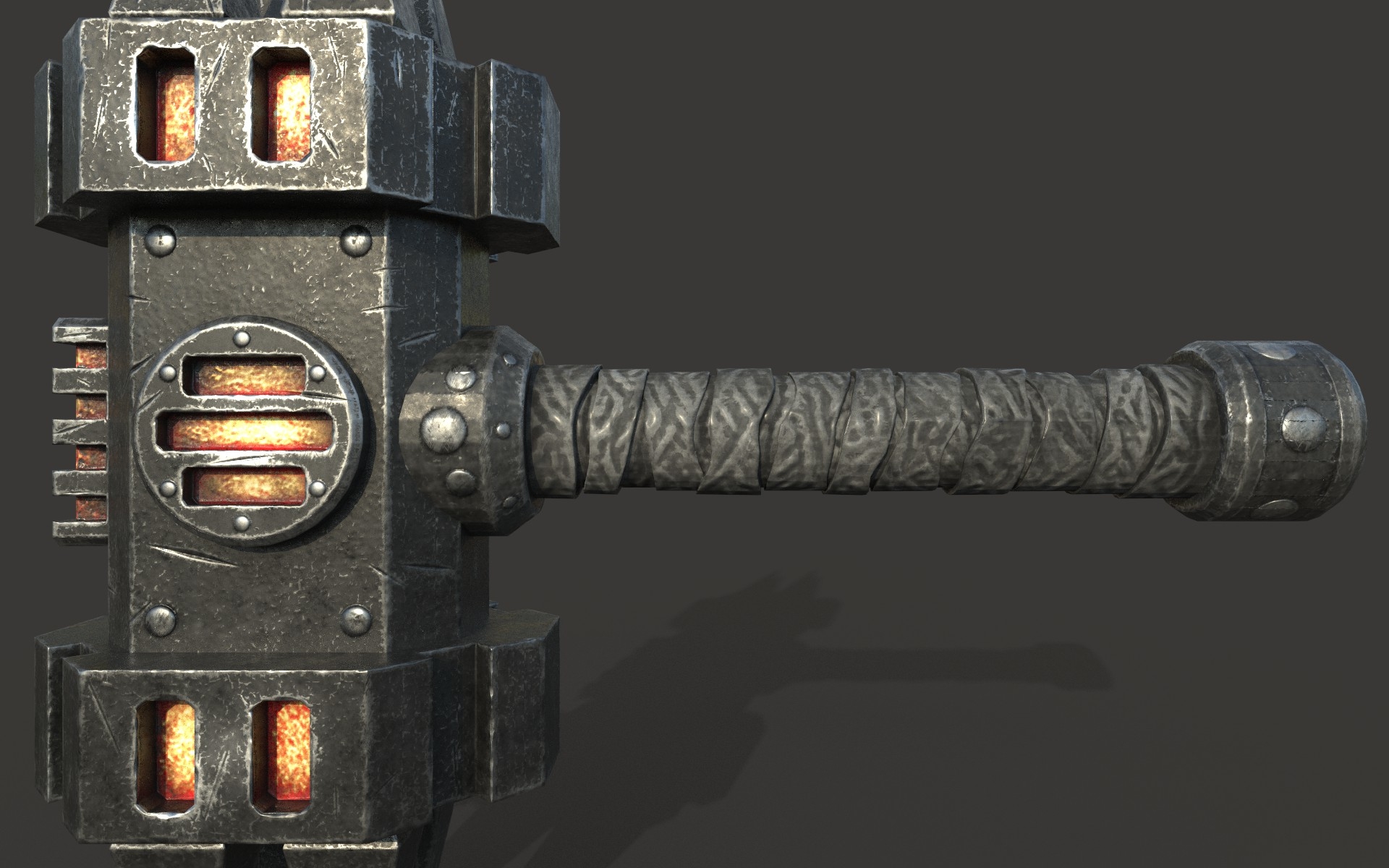 3D metall lava hammer | 1146770 | TurboSquid