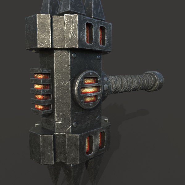 3D metall lava hammer | 1146770 | TurboSquid