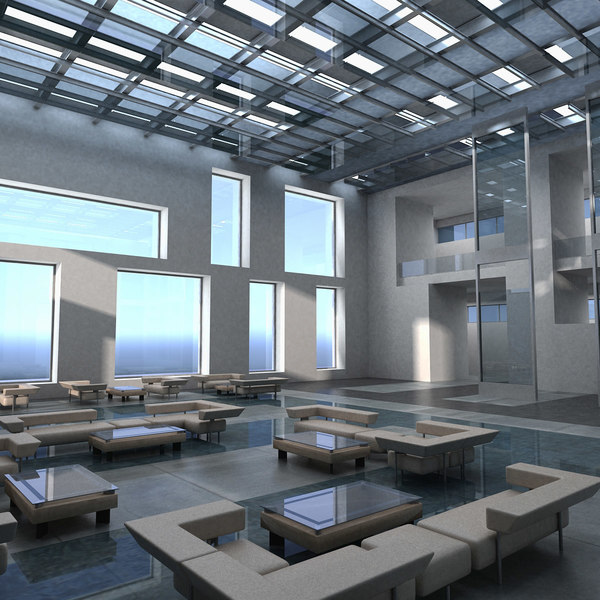 modern interior 3d model