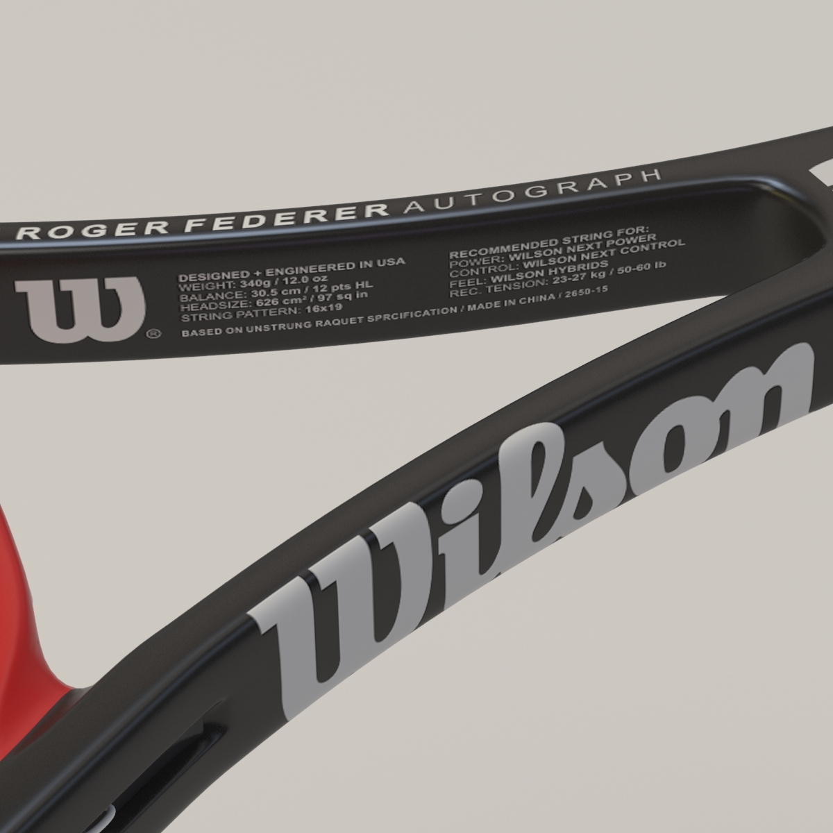 Tennis racket wilson prostaff 3D model | 1147094 | TurboSquid