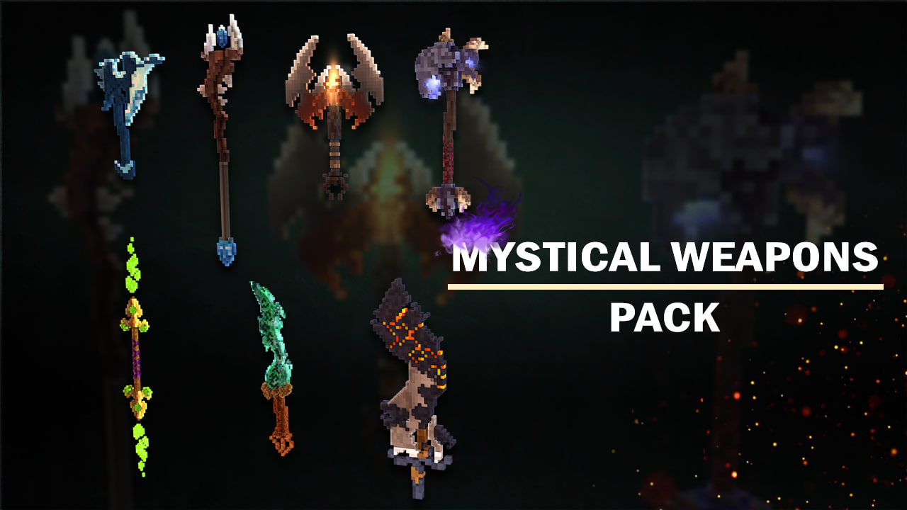 3D model mystical weapons pack | 1147252 | TurboSquid