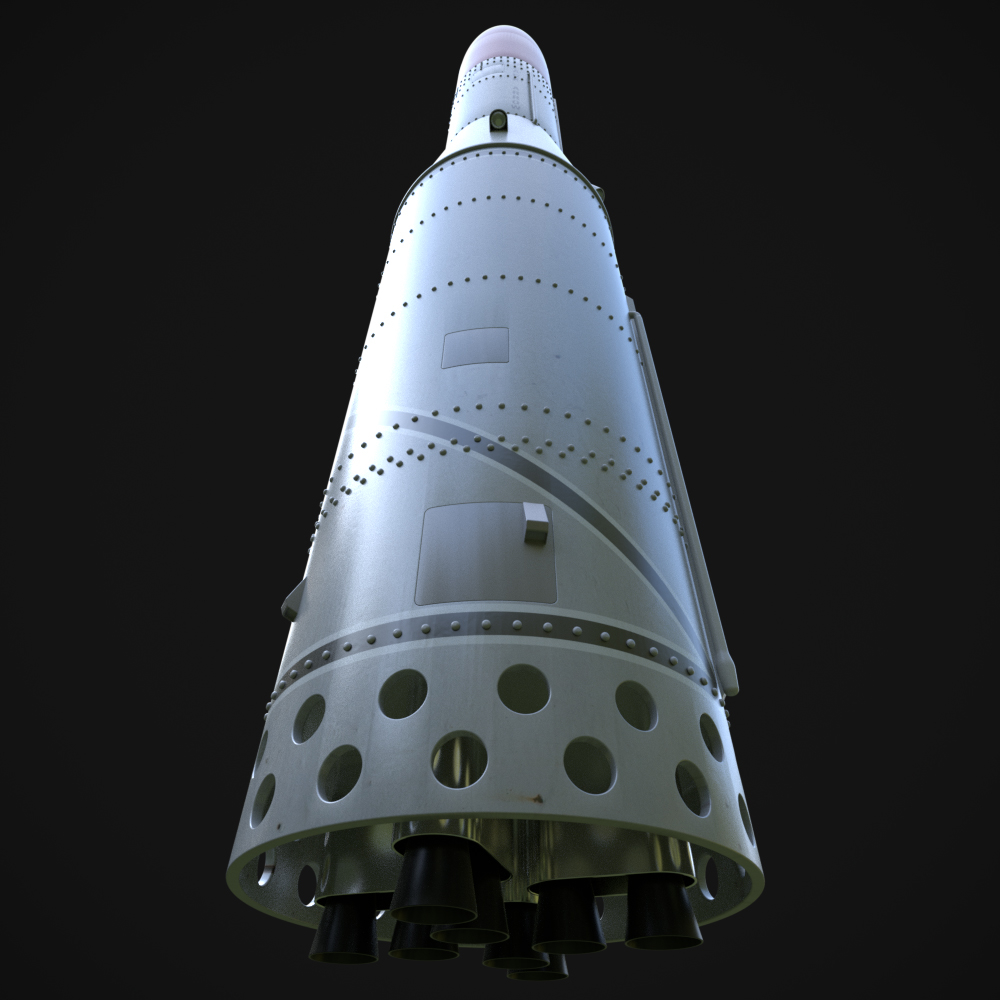 Black arrow rocket 3D model | 1147395 | TurboSquid