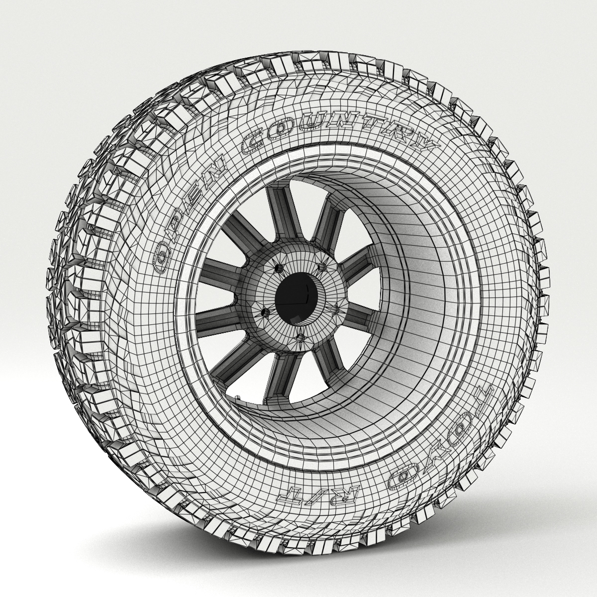 3D model road wheel tire 4 | 1147426 | TurboSquid