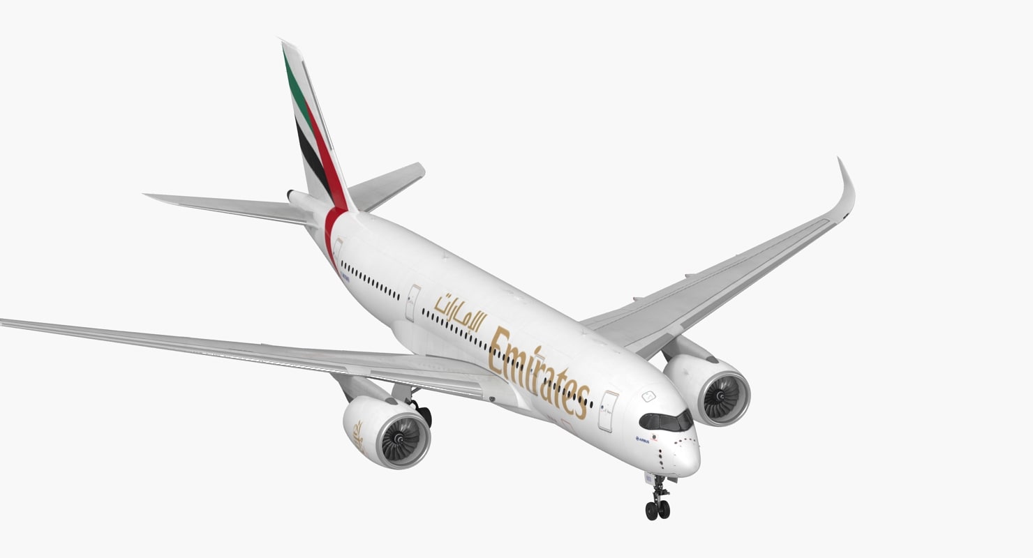 Airbus a350-800 emirates air 3D model | 1147528 | TurboSquid
