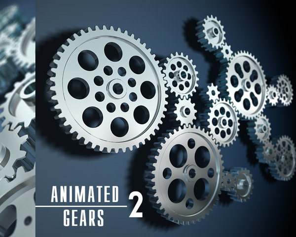 3d animation gear set