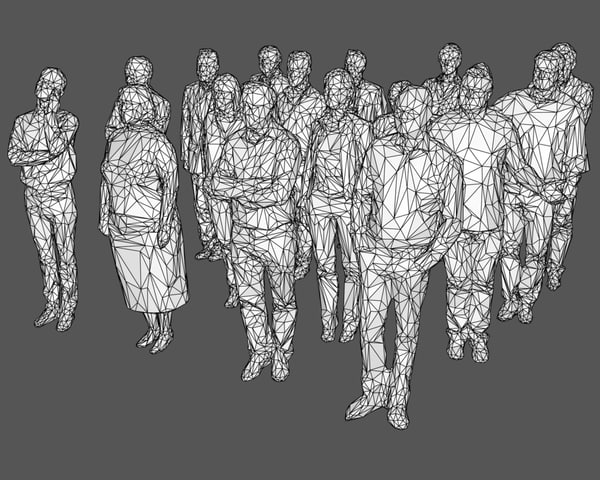 3D model architectural stylized human character | 1147642 | TurboSquid