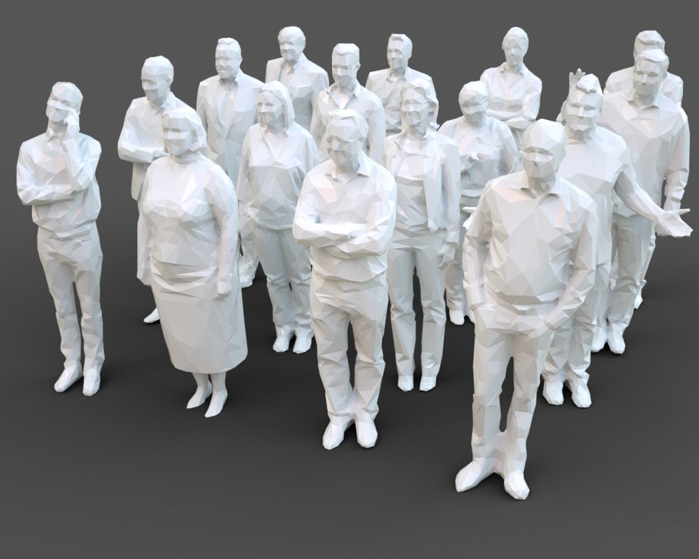 3D model architectural stylized human character | 1147642 | TurboSquid