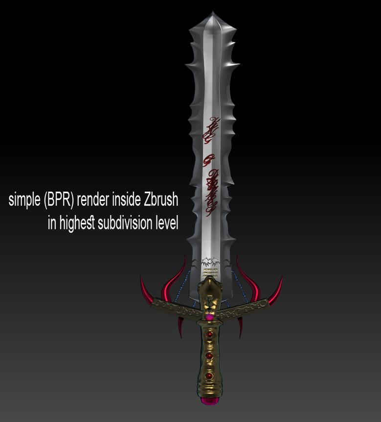 Vampire lord sword model | 1147898 | TurboSquid