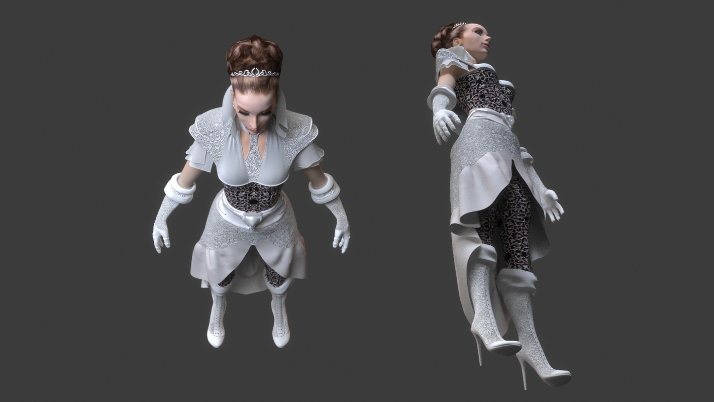 Beautiful girl princess 3D model | 1148077 | TurboSquid