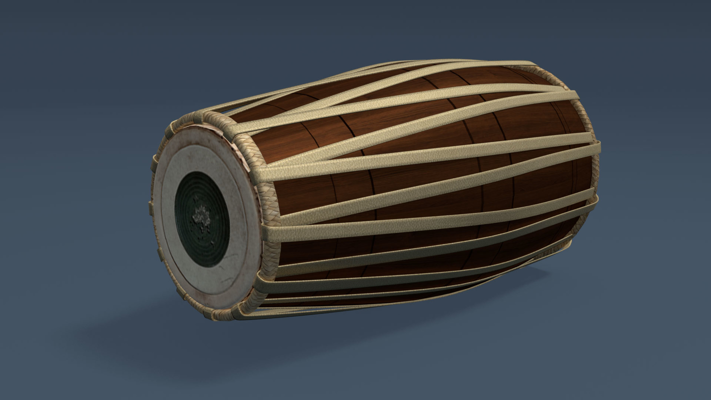 3D mrudang dholak indian model | 1148078 | TurboSquid