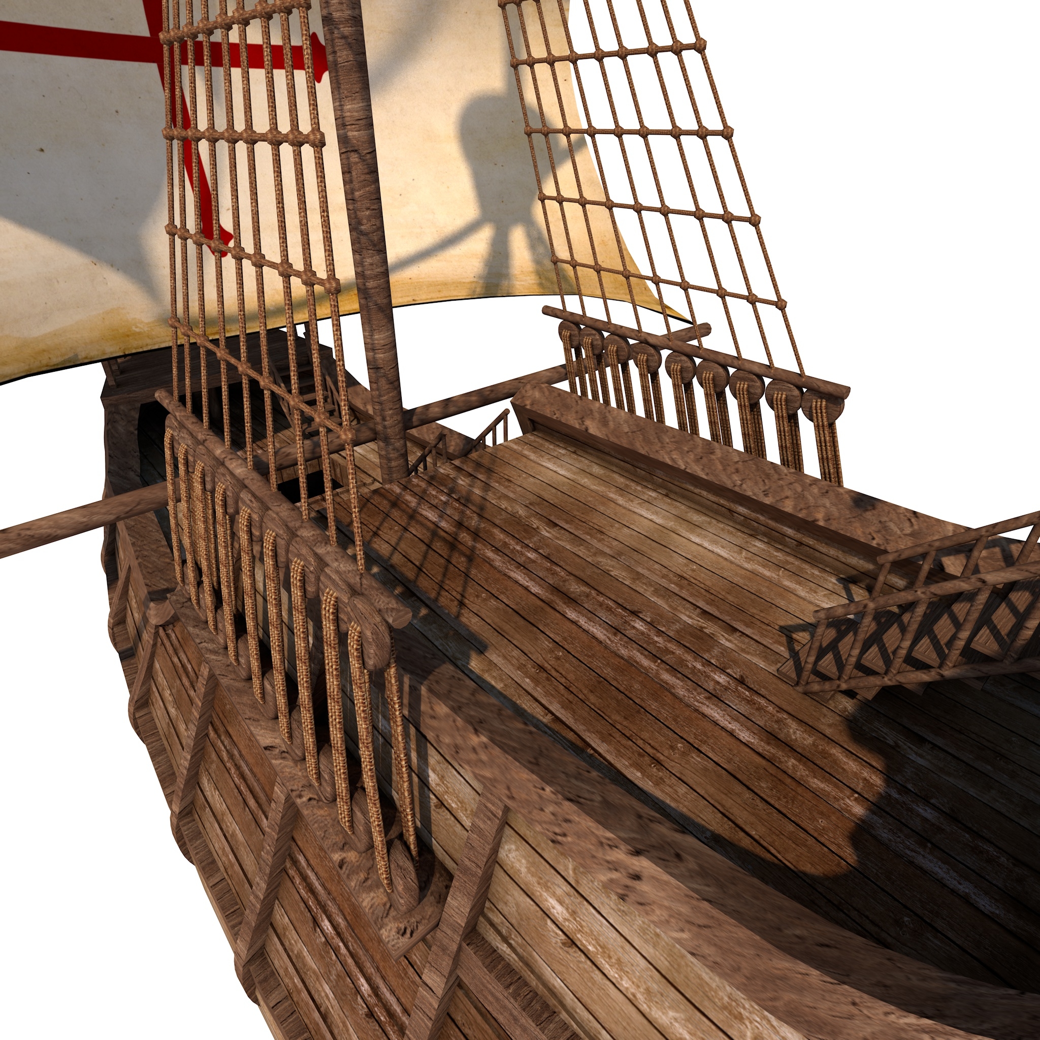 Spanish medieval boat 3D model | 1148117 | TurboSquid