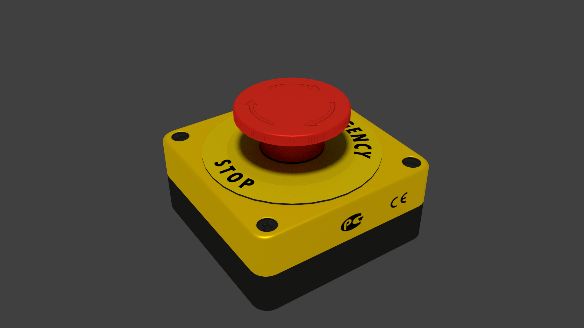 Industry emergency stop button 3D model | 1148670 | TurboSquid