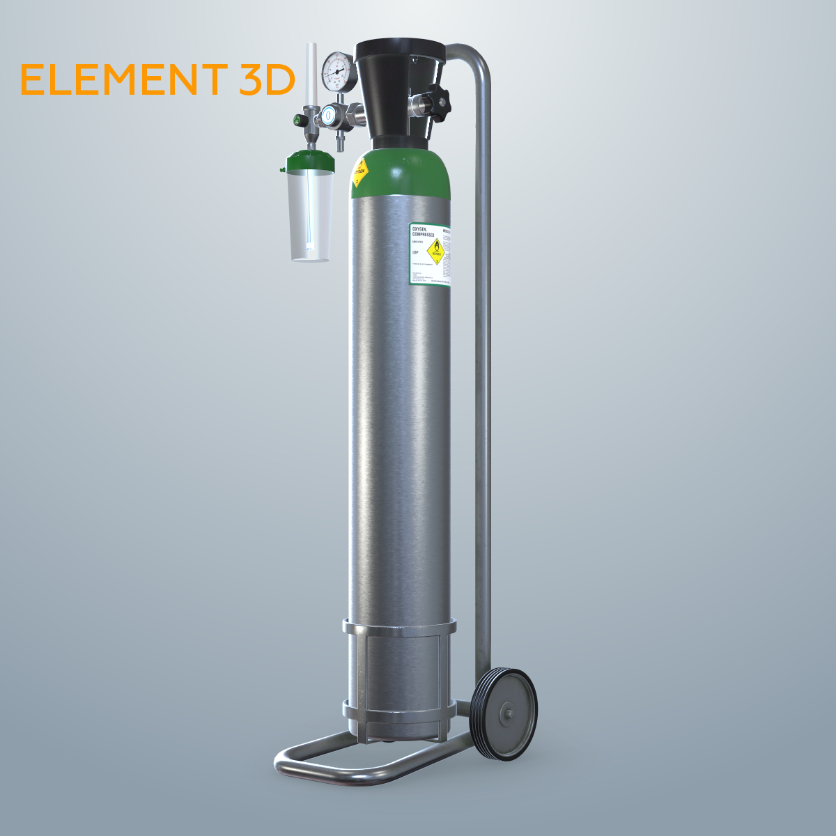 Medizinische Sauerstoffflasche 3D-Modell - TurboSquid 1148770