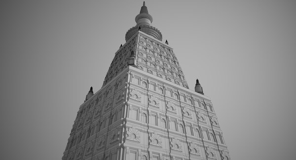 3D nalanda buddhist pagoda | 1148818 | TurboSquid