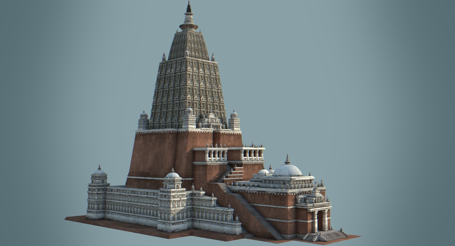 3D nalanda buddhist pagoda | 1148818 | TurboSquid
