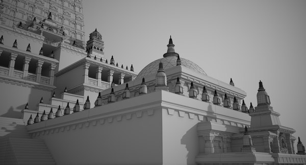 3D nalanda buddhist pagoda | 1148818 | TurboSquid