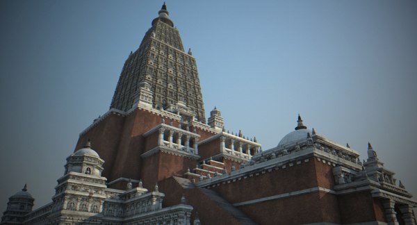 3D nalanda buddhist pagoda | 1148818 | TurboSquid