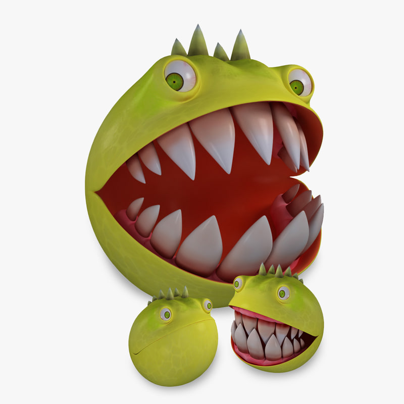 Pacman character rig 3D model | 1148819 | TurboSquid