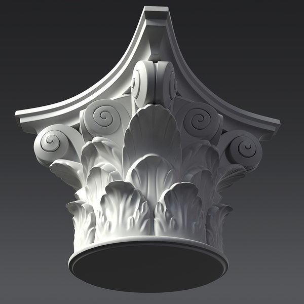 corinthian column 3d model