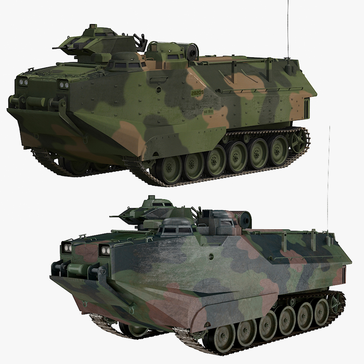 Coleção AAV7 High & Low Poly Modelo 3D - TurboSquid 1149169