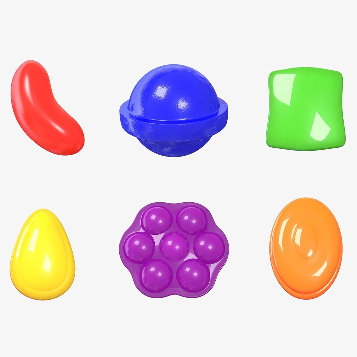 Candy combo pack 3D model - TurboSquid 1149172