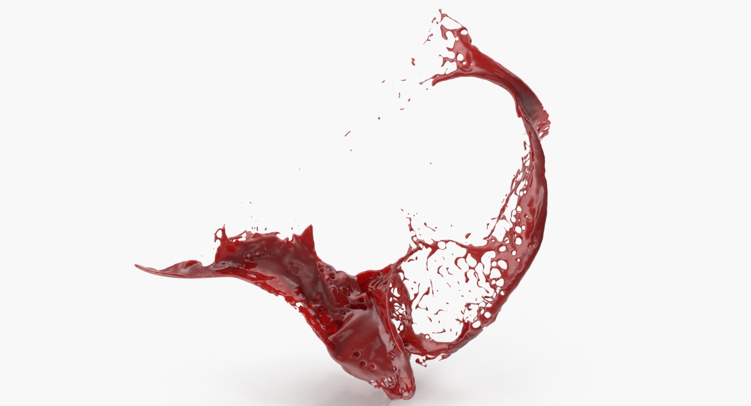 Realistic blood splash model - TurboSquid 1149286