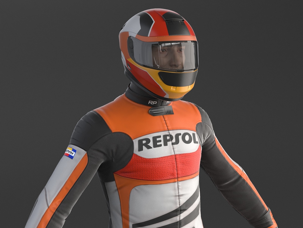Biker motorcycle rider 3D model - TurboSquid 1149659