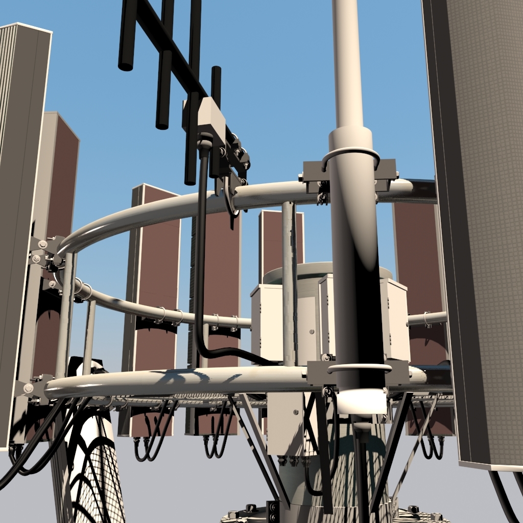 3D model cell repeater tower - TurboSquid 1149716