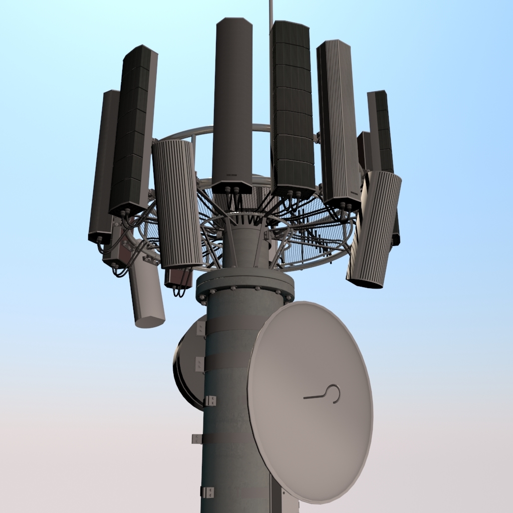 3D model cell repeater tower - TurboSquid 1149716