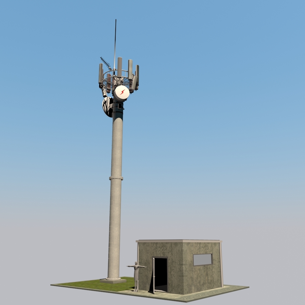 3D model cell repeater tower - TurboSquid 1149716