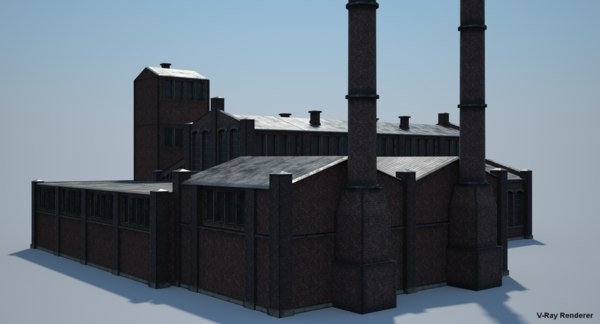 Old factory 3D model - TurboSquid 1149723