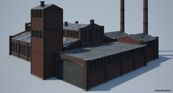 Old factory 3D model - TurboSquid 1149723
