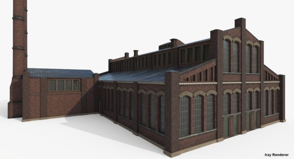 Old factory 3D model - TurboSquid 1149723
