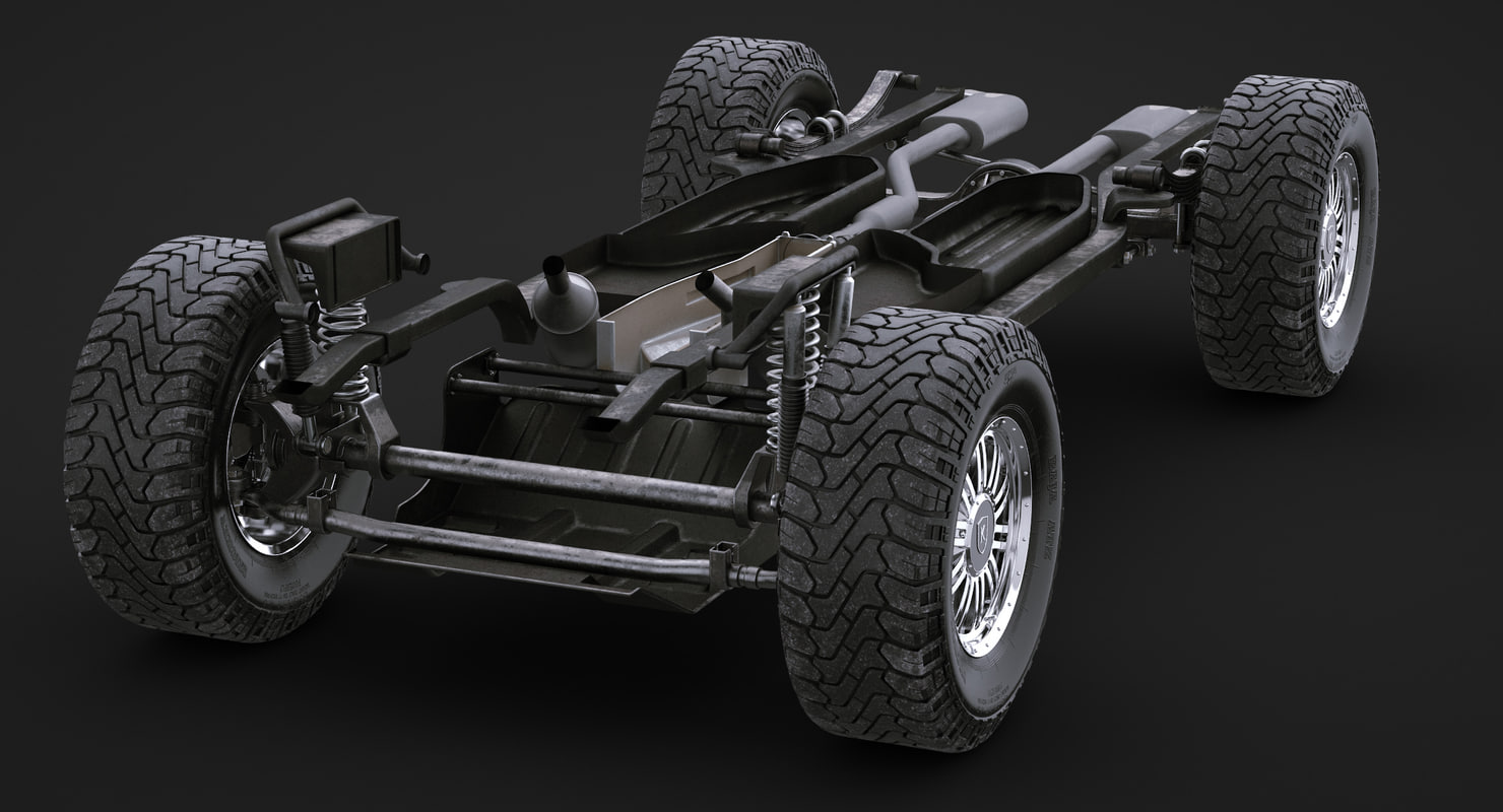 3D suv chassis frame 2 model - TurboSquid 1149724