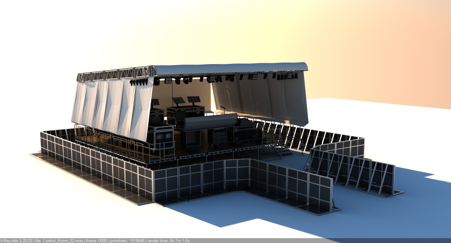 Umf-stage control room vi 3D model - TurboSquid 1149806