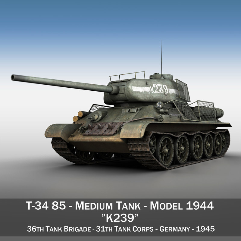 3D model t-34 85 - - TurboSquid 1149813