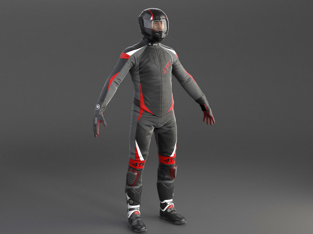 Biker motorcycle rider 3D model - TurboSquid 1149850