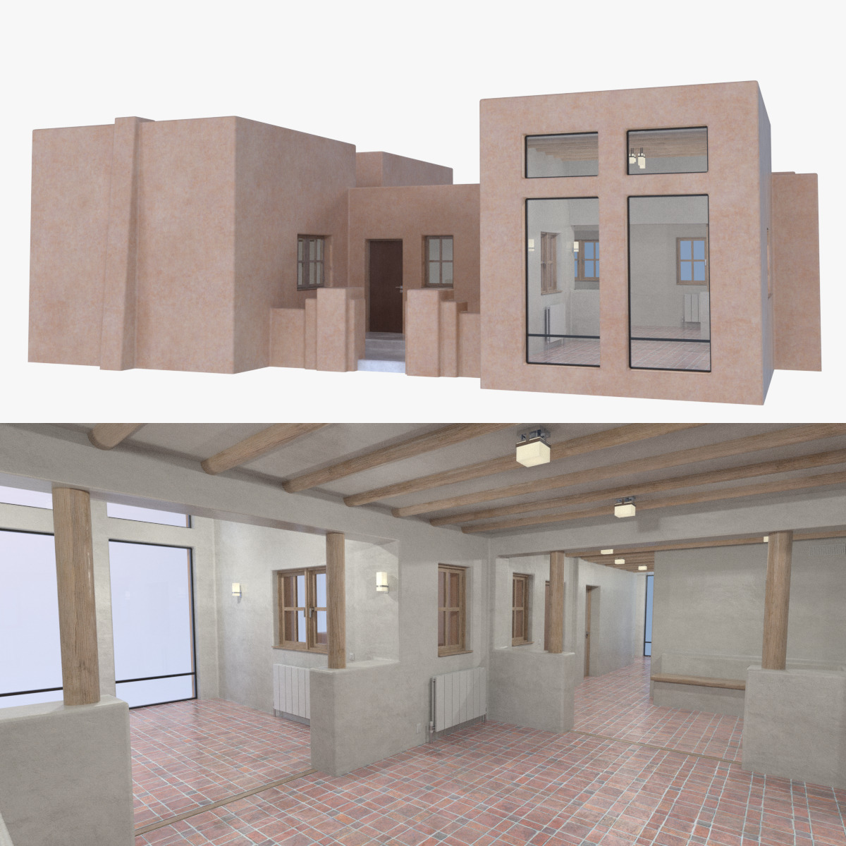 3D model adobe interior - TurboSquid 1150111