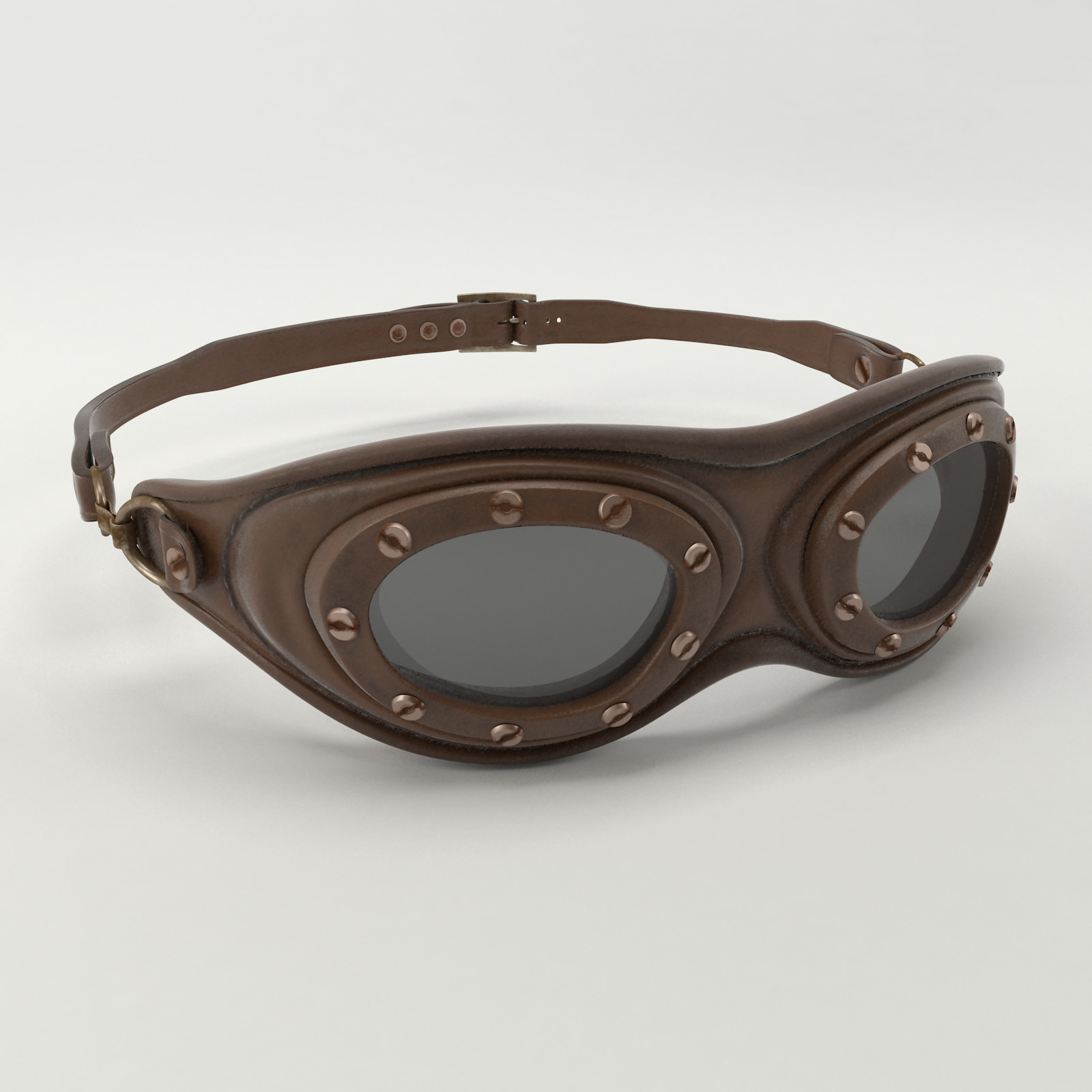 3D vintage aviator goggles - TurboSquid 1150116