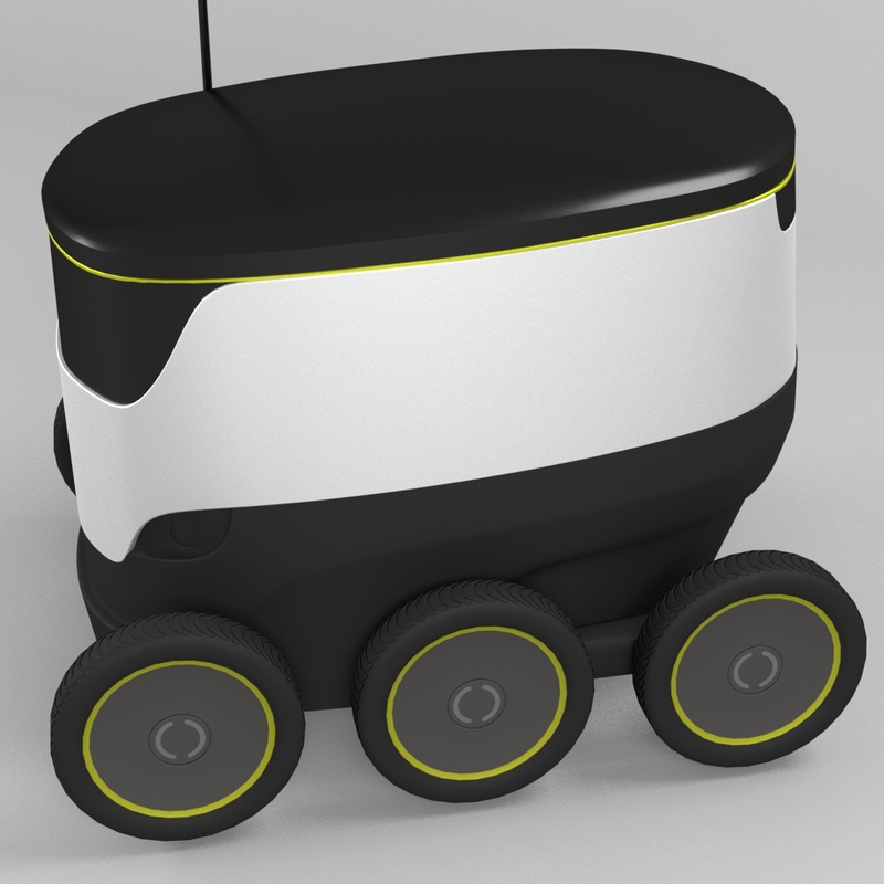 Delivery robot model - TurboSquid 1150318