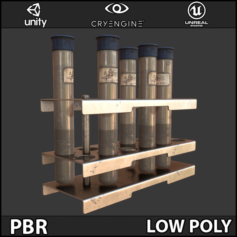 Vial stand 3D - TurboSquid 1150614