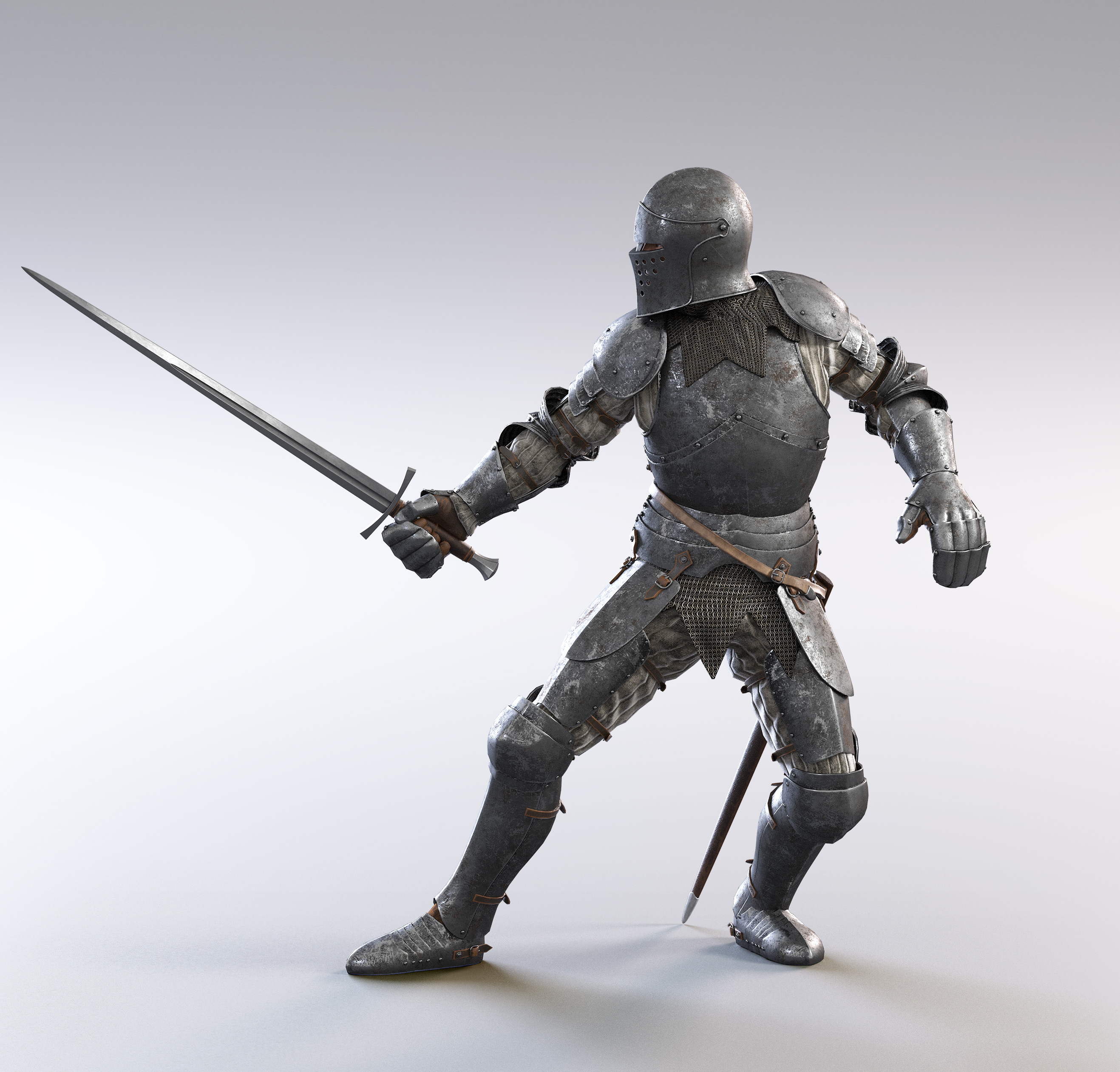 3D fullplate knight model - TurboSquid 1150676
