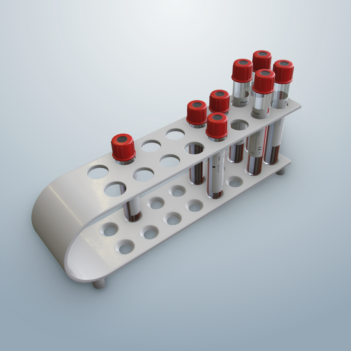 3D lab sample tubes model - TurboSquid 1150696