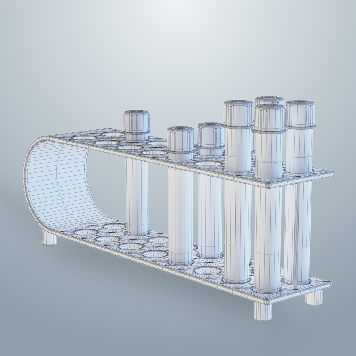 3D lab sample tubes model - TurboSquid 1150696